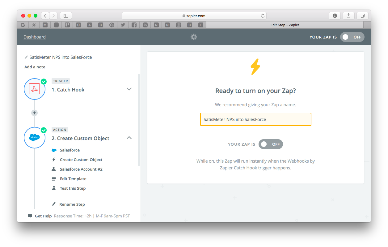 Salesforce integration – SatisMeter
