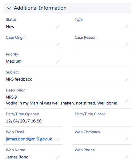 Salesforce integration – SatisMeter