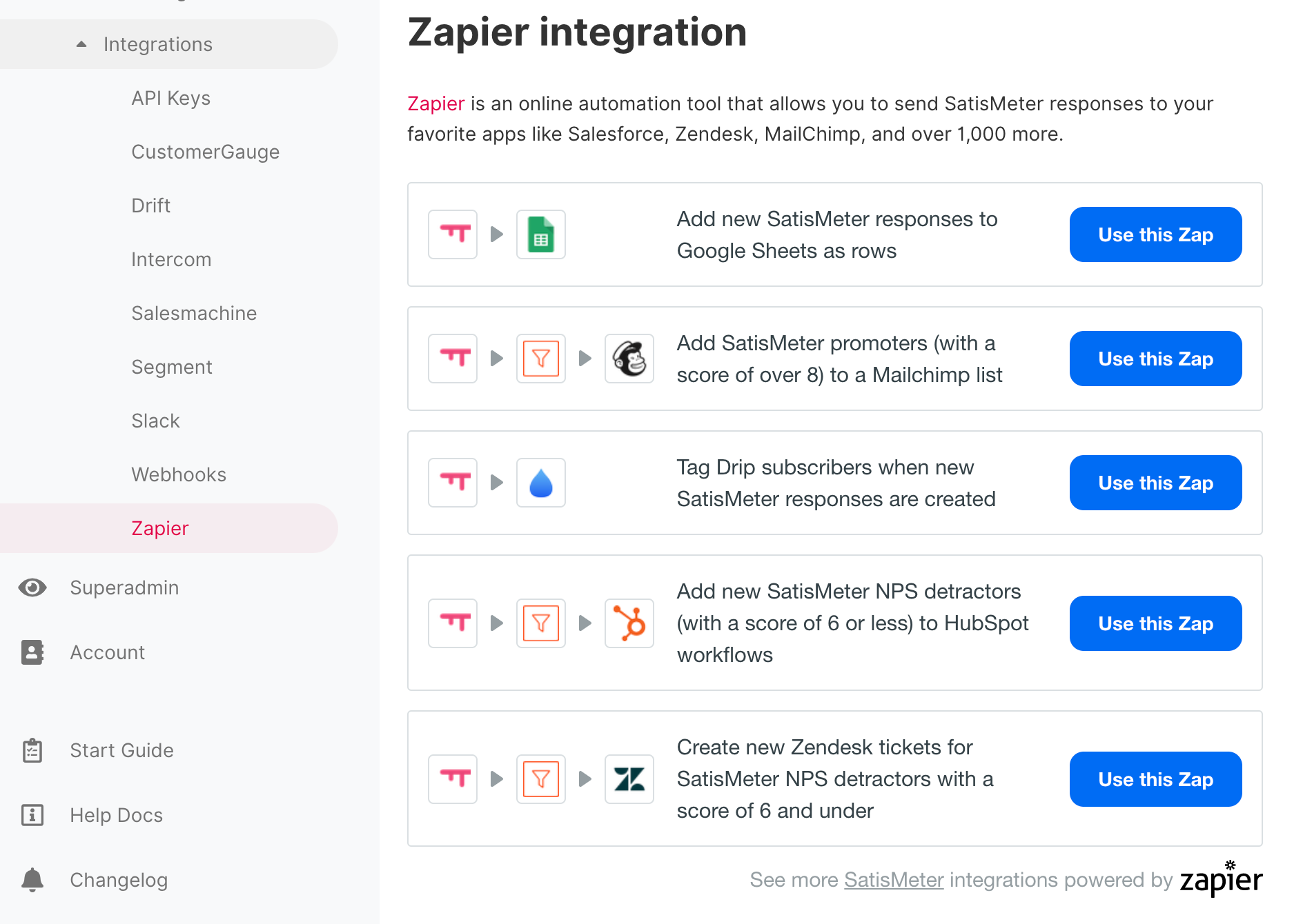 Salesforce integration – SatisMeter